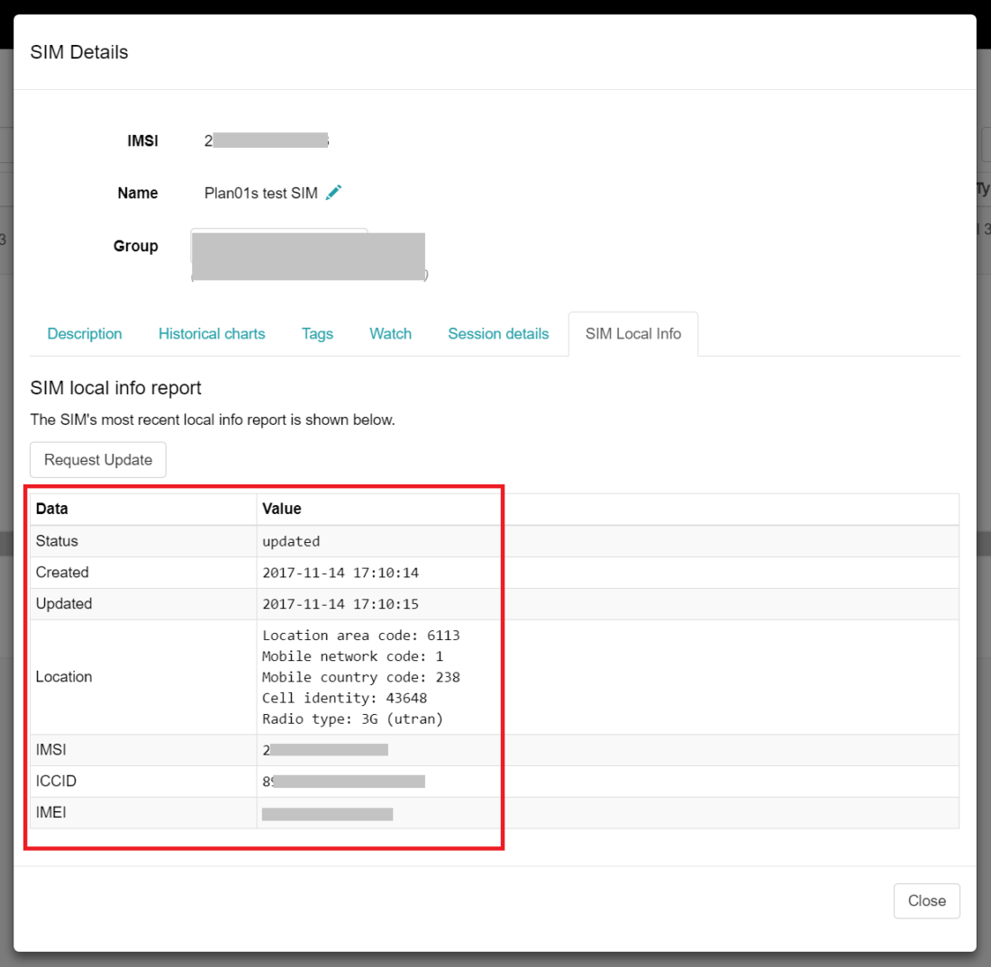 IoT Web Console Now With IoT SIM Local Information Report | Soracom